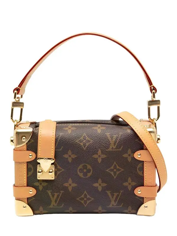 LOUIS VUITTON Monogram Side Trunk Pm Satchel - Brown