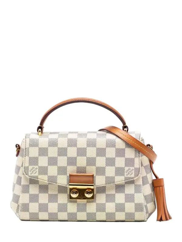 LOUIS VUITTON Croisette Satchel - White