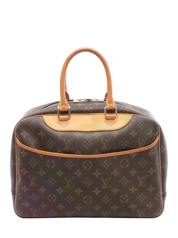LOUIS VUITTON 1997 Monogram Deauville Handbag - Brown