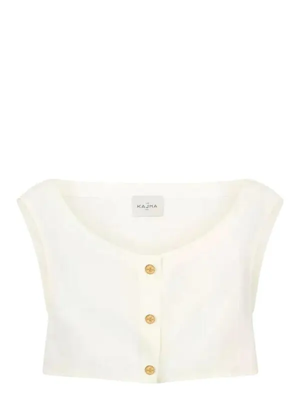 Le Kasha Tamra Button-up Blouse - White