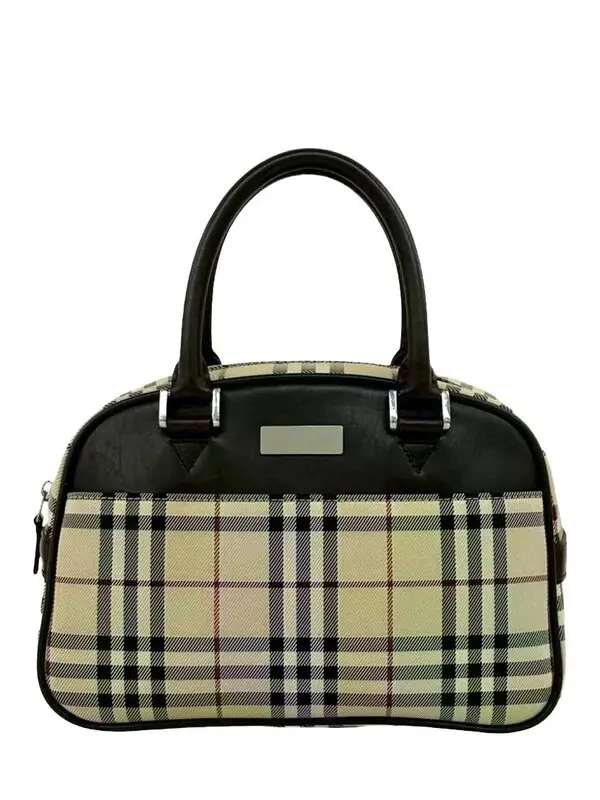 Burberry House Check Canvas Handbag - Neutrals
