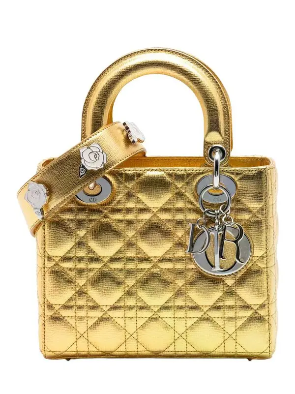 Dior Small Lady Satchel - Gold