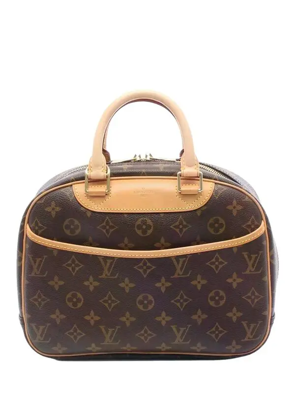 LOUIS VUITTON Monogram Trouville Handbag - Brown