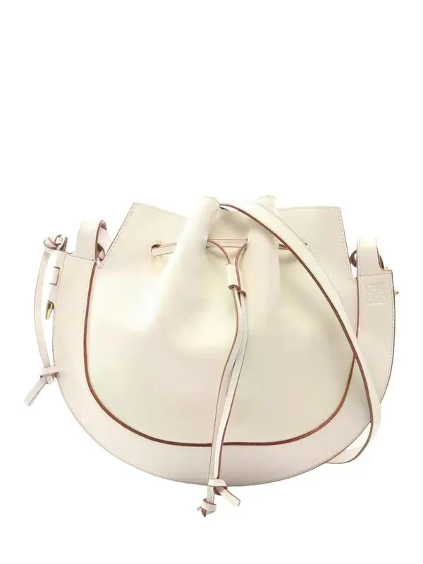 Loewe Horseshoe Leather Crossbody Bag - White