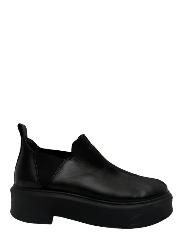 THE ROW Robin Flatform Ankle Boots - Black