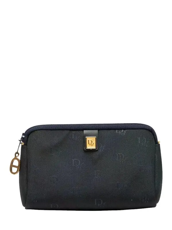 Dior 20th Century Monogram Canvas Pouch - Blue