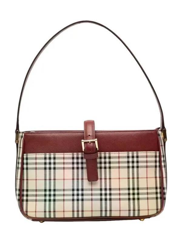Burberry House Check Canvas Shoulder Bag - Neutrals