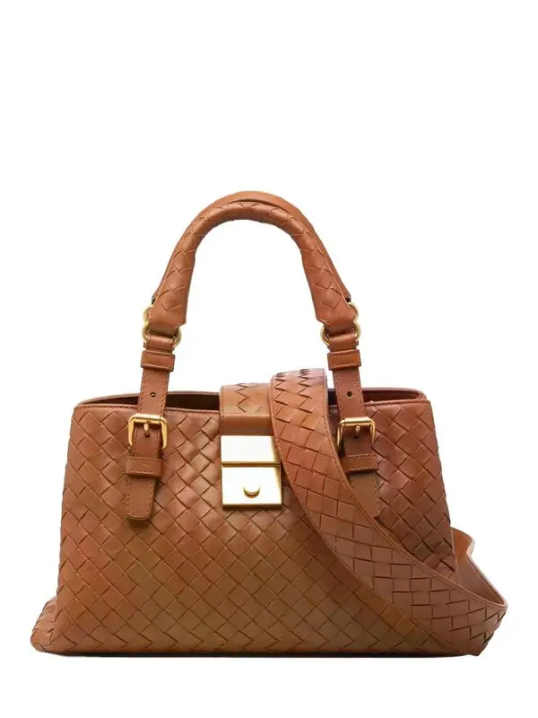 Bottega Veneta Woven Nappa Leather Mini Satchel - Brown