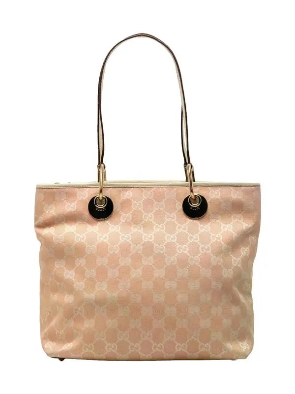 Gucci Gg Canvas Eclipse Tote Bag - Pink