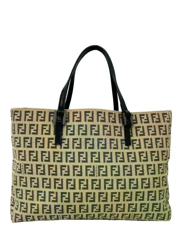 Fendi Zucchino Canvas Tote Bag - Neutrals