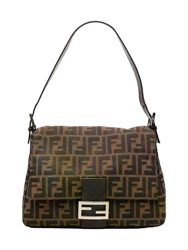 Fendi Zucca Canvas Mamma Forever Shoulder Bag - Brown