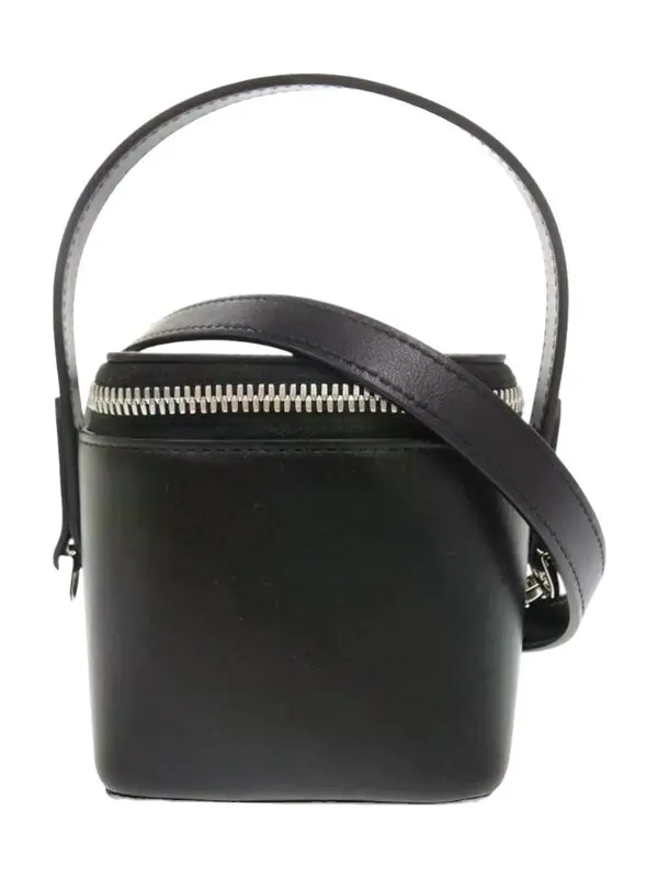 FERRAGAMO Leather Micro Satchel - Black
