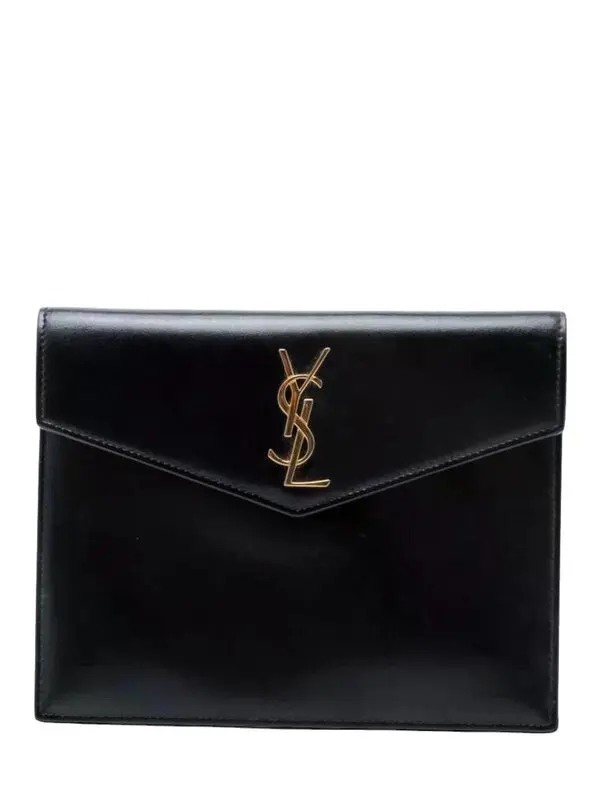 Saint Laurent Monogram Uptown Pouch Clutch Bag - Black