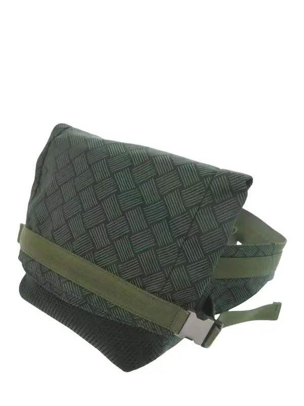 Bottega Veneta Nylon And Mesh Intrecciato Belt Bag - Green