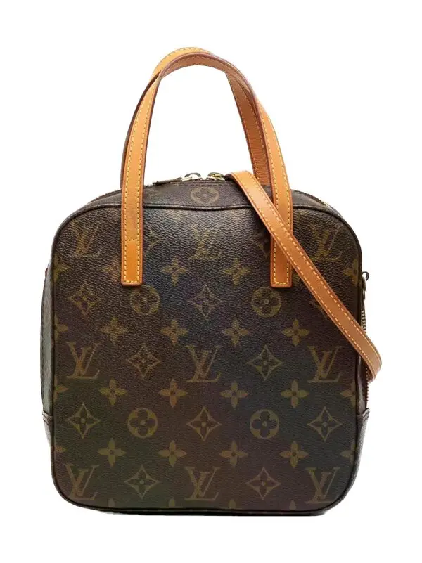 LOUIS VUITTON Monogram Spontini Satchel - Brown