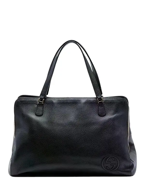 Gucci Soho Convertible Tote Satchel - Black