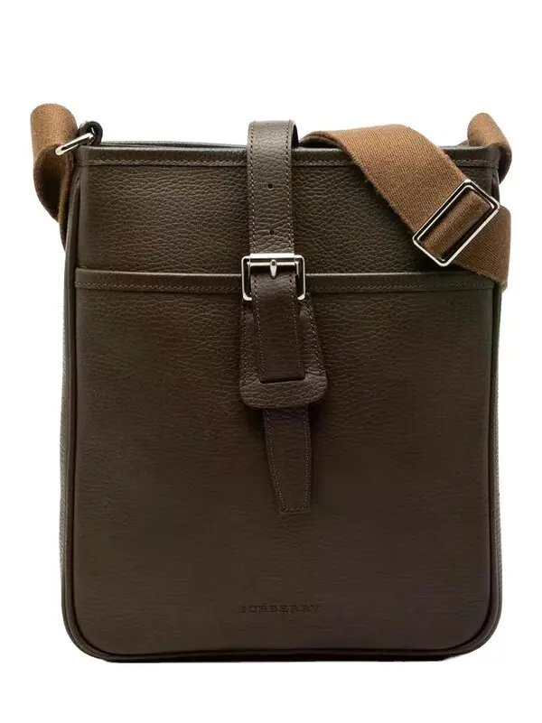 Burberry Leather Crossbody Bag - Brown