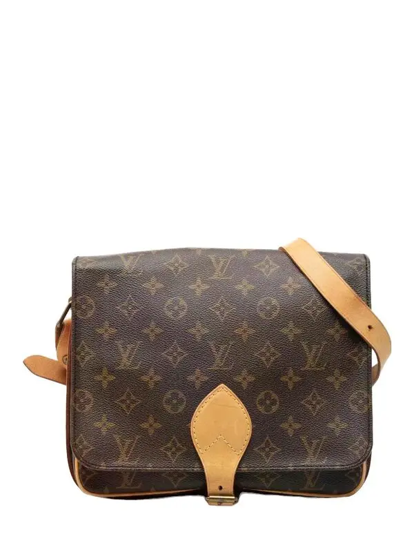 LOUIS VUITTON Monogram Canvas Cartouchiere Gm Bag - Brown