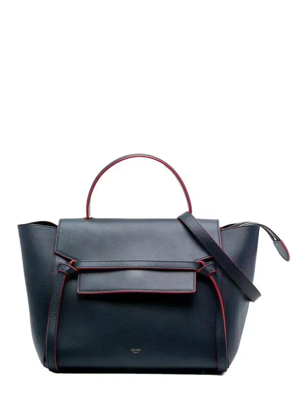 Celine Mini Smooth Calfskin Belt Bag Satchel - Blue