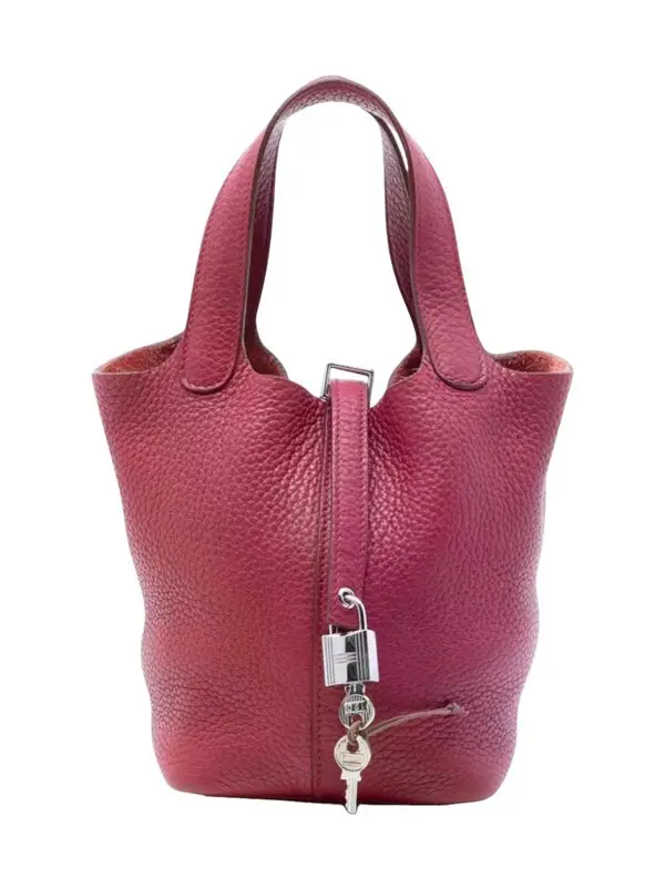 Hermès 2015 Clemence Picotin Lock 18 Handbag - Red