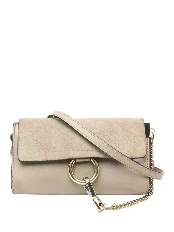 Chloé Faye Chain Crossbody Bag - Brown