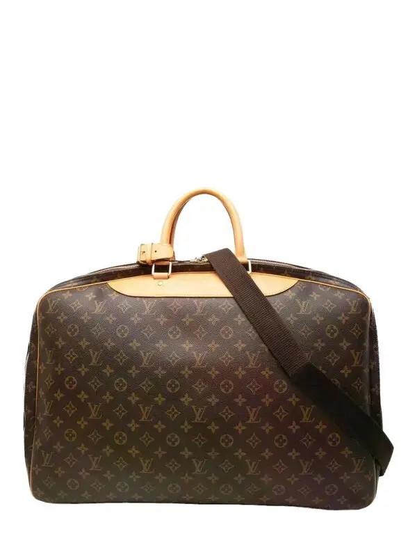 LOUIS VUITTON Monogram Alize 3 Poches Travel Bag - Brown