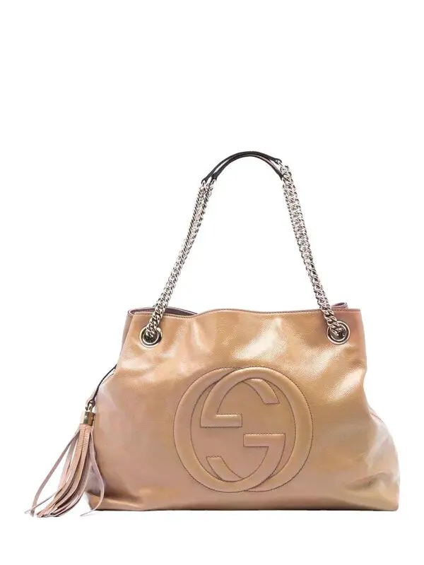 Gucci Soho Chain Tote Bag - Brown