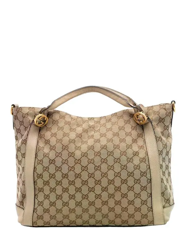 Gucci Gg Canvas Miss Gg Satchel - Neutrals