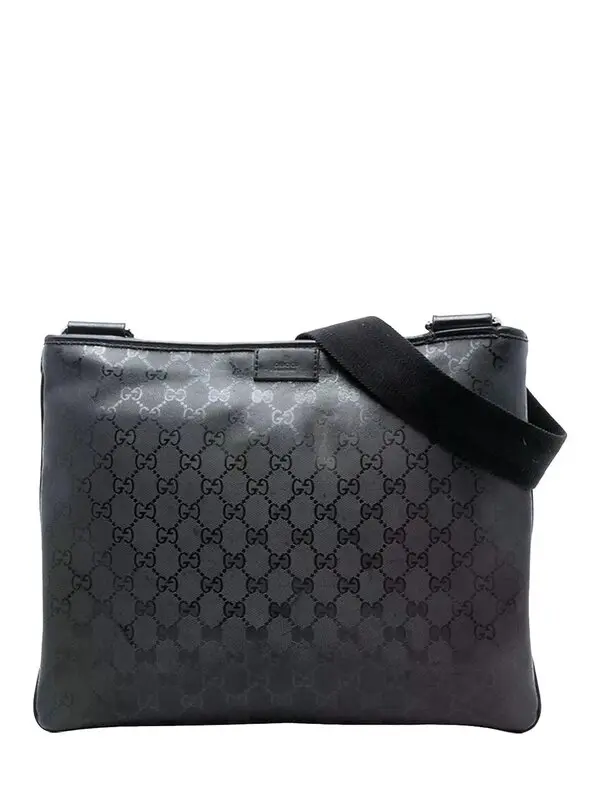 Gucci Gg Imprimé Crossbody Bag - Black