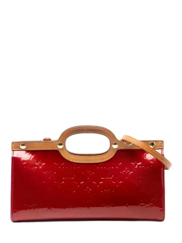 LOUIS VUITTON Monogram Vernis Roxbury Drive Satchel - Red