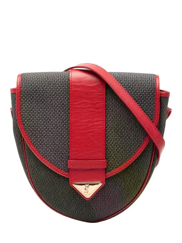 Saint Laurent 20th Century Coated Canvas Crossbody Bag - Grey