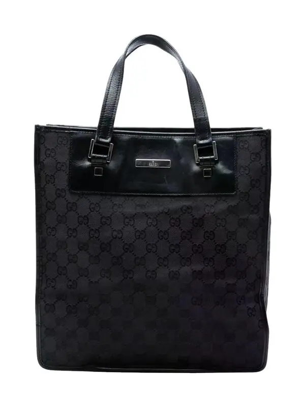 Gucci 20th Century Gg Canvas Tote Bag - Black
