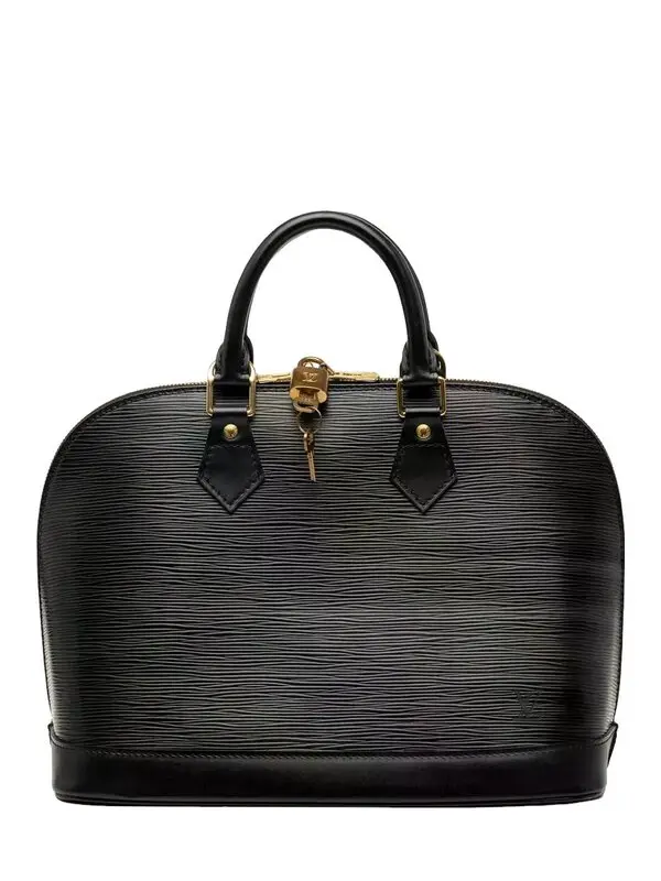 LOUIS VUITTON Epi Alma Pm Handbag - Black
