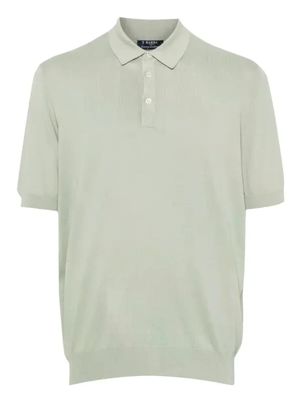 BARBA NAPOLI Short-sleeve Polo Shirt - Green