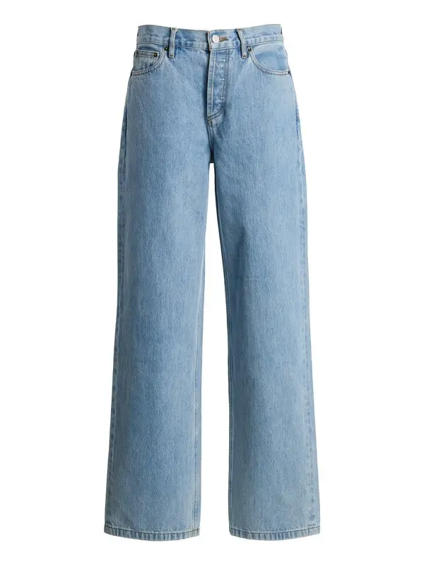 Still Here Rigid Relaxed-leg Jeans - Light Wash