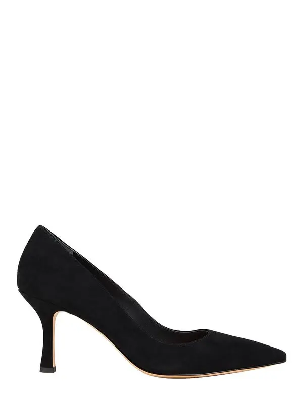 STUART WEITZMAN Isla Suede Pumps - Black
