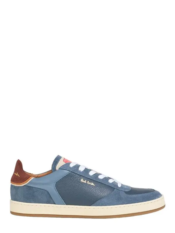 Paul Smith Destry Suede And Leather Sneakers - Slate Blue