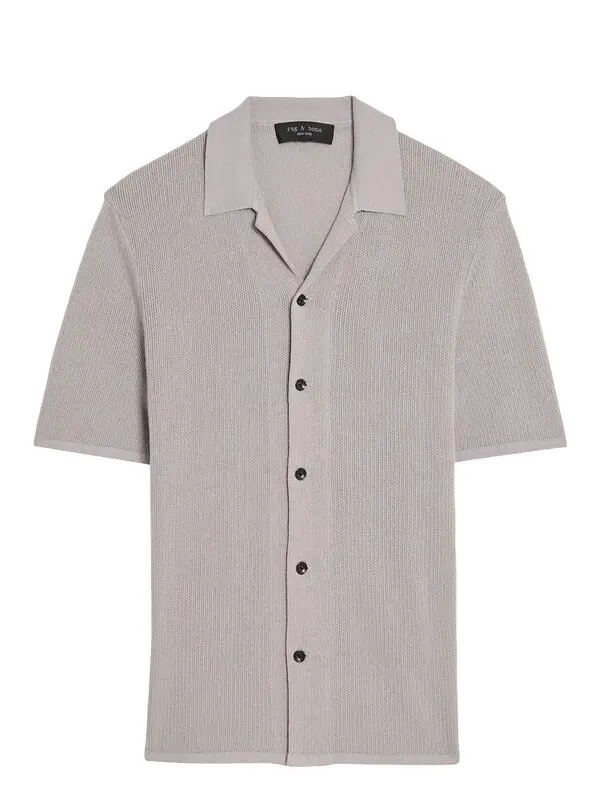 Rag & Bone Lewis Cotton Shirt - Stone