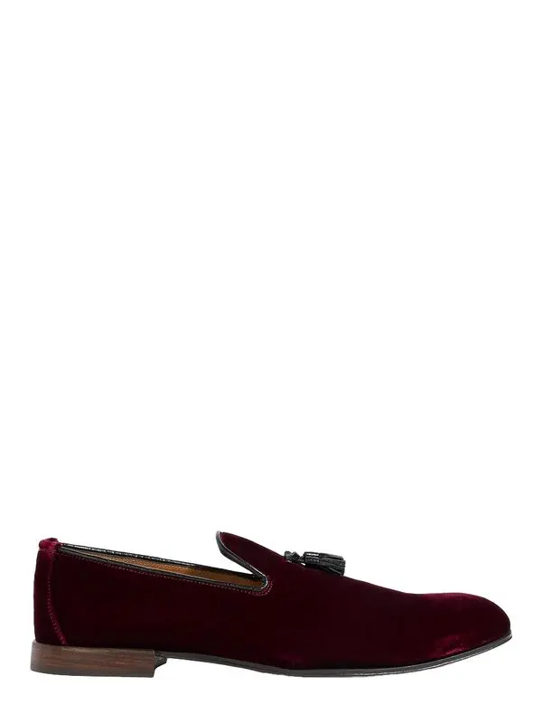 TOM FORD Tasseled Velvet Loafers - Crimson