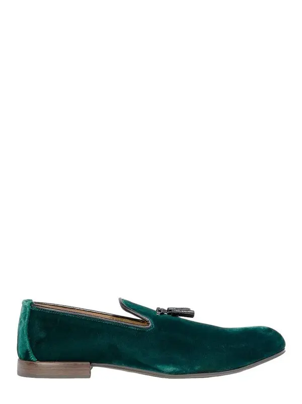 TOM FORD Tasseled Velvet Loafers - Emerald