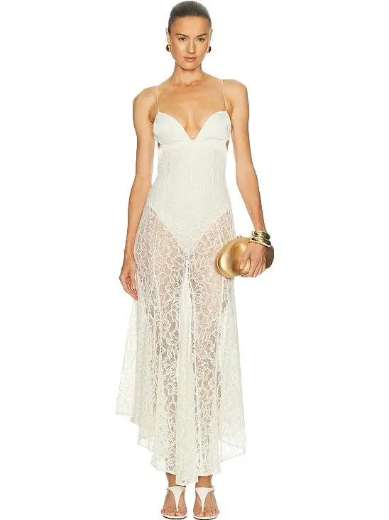 CAMILA COELHO Katerina Midi Dress - Ivory