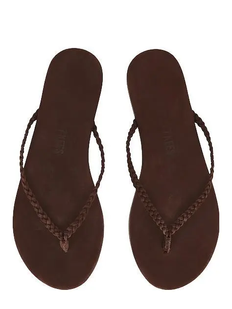 Tkees Lily Braid Sandal - Bourbon