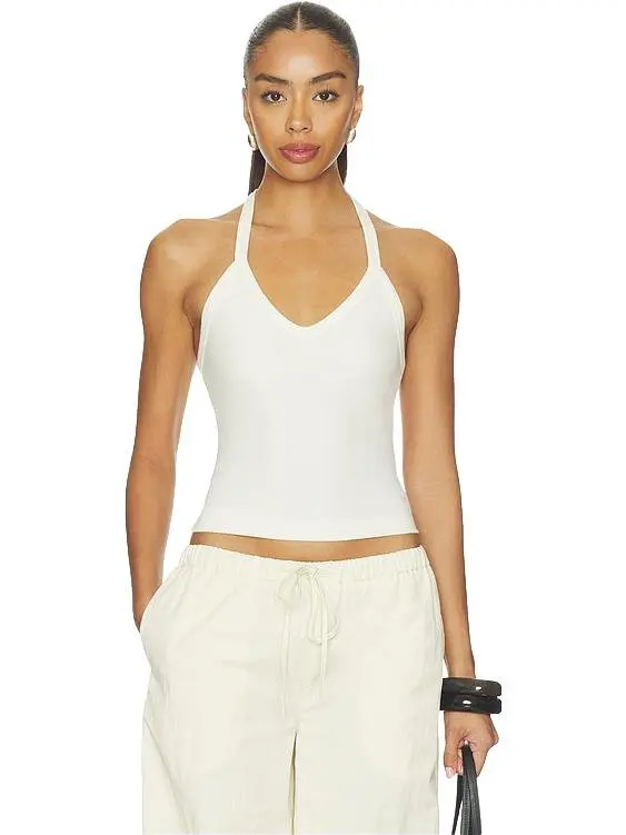 Eterne V-neck Racerback Tank - Cream