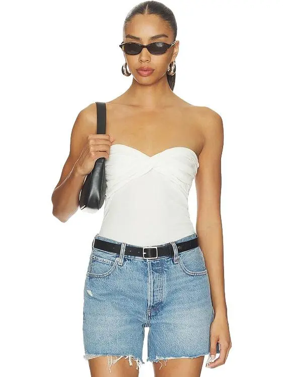 THE LINE BY K Izzy Tube Top - White