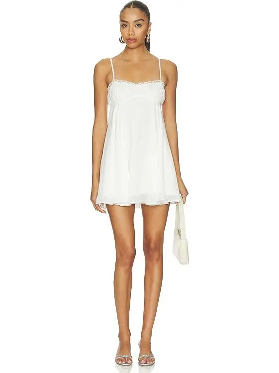 LOVERS AND FRIENDS Julie Mini Dress - White