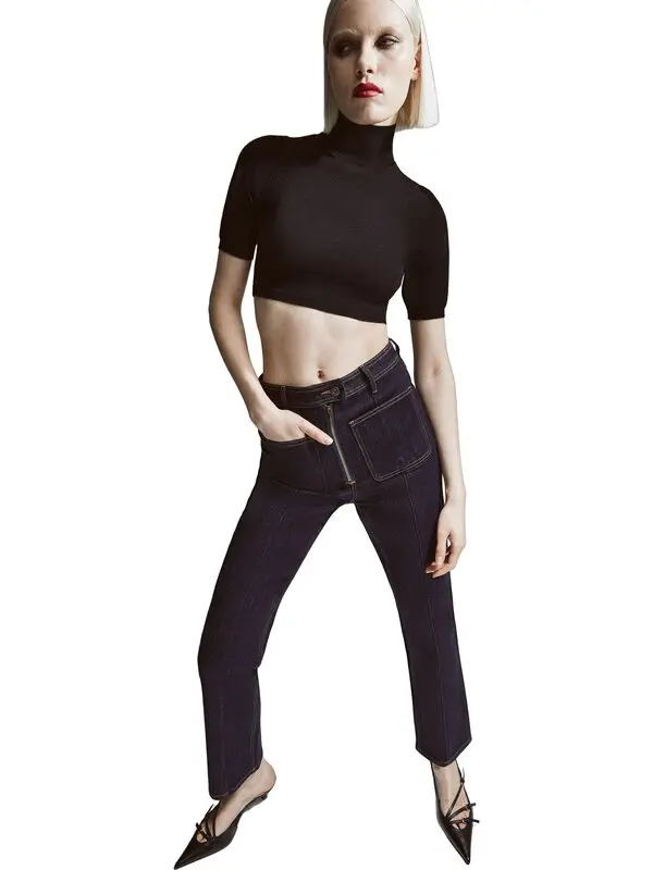 Bardot Cobain Straight Leg Jean - Dark