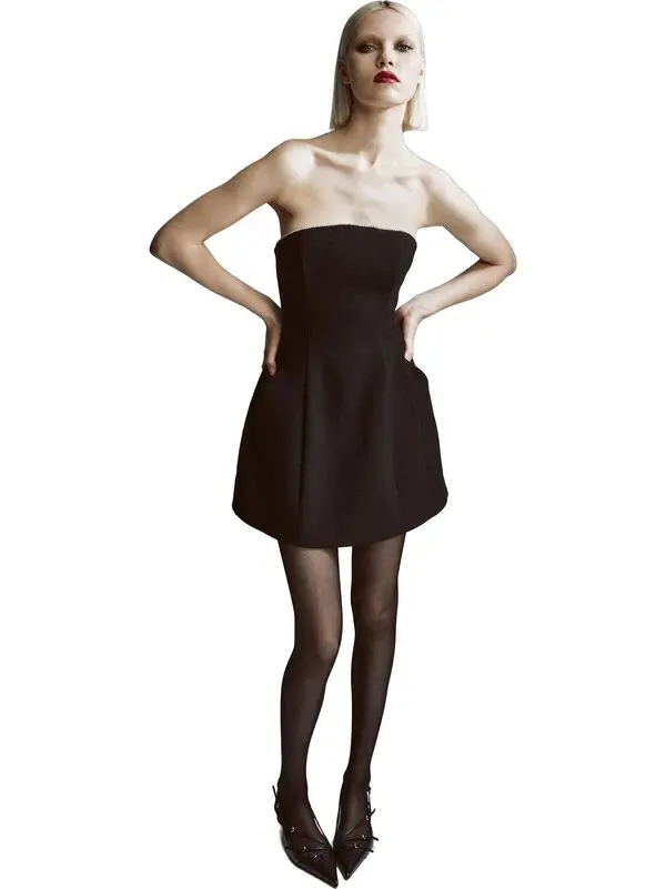 Bardot Karoline Hourglass Mini Dress - Black