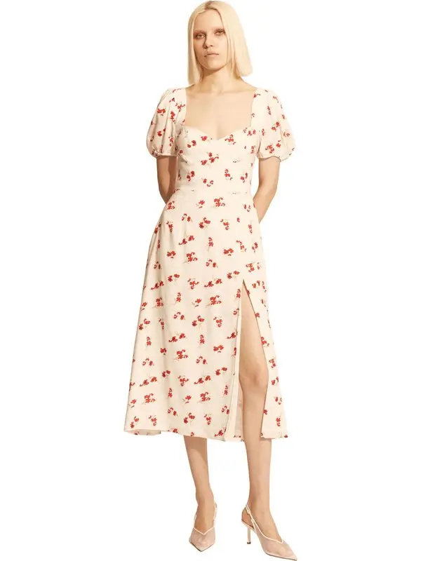 Bardot Gillian Midi Dress - Sum Wht Fl