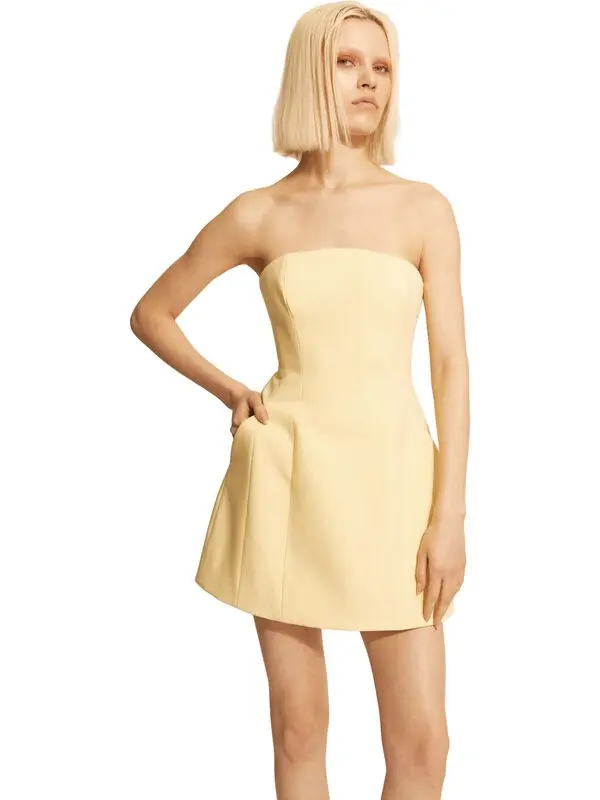 Bardot Karoline Hourglass Mini Dress - Canary Ylw