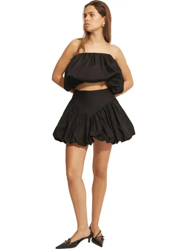 Bardot Lissett Poplin Mini Skirt - Black